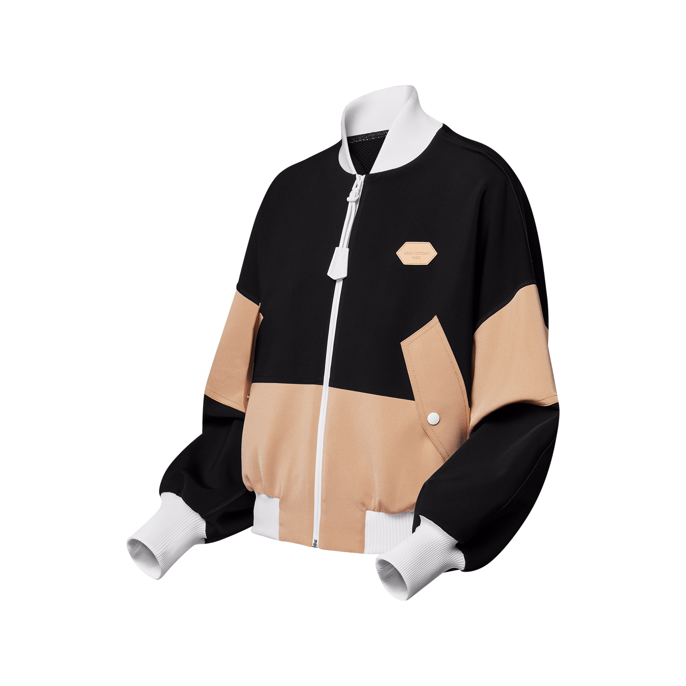 Color-Blocked Bomber Jacket - Luxury Ready to Wear - 1AIOYS Black ...