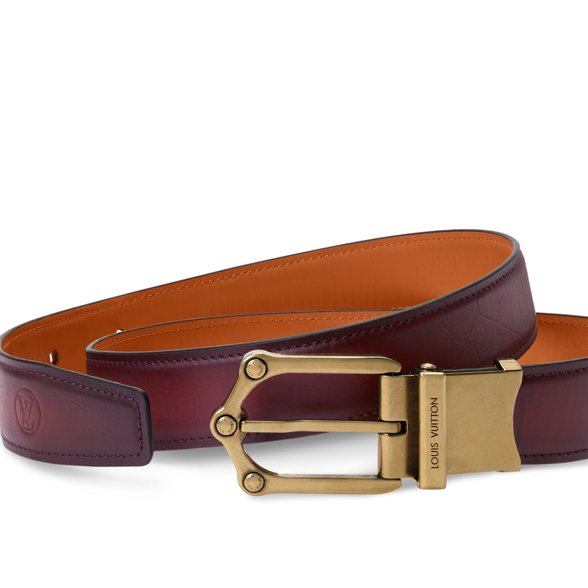 Frog Patinated 30mm Reversible Belt - Luxury Accessories - M4647S Red ...