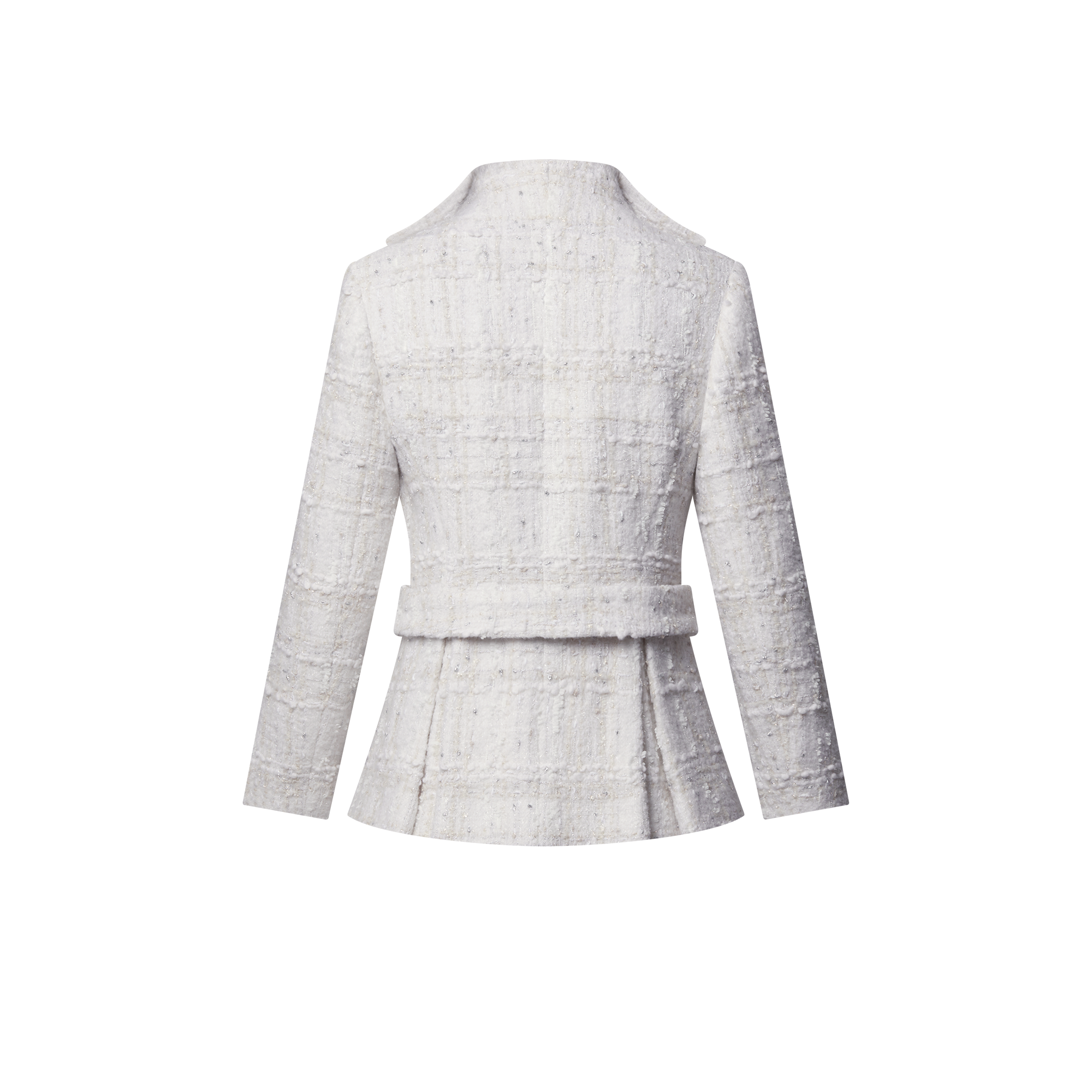 Graphic Collar Belted Tweed Jacket - Ready to Wear - 1AGOL1 | LOUIS VUITTON