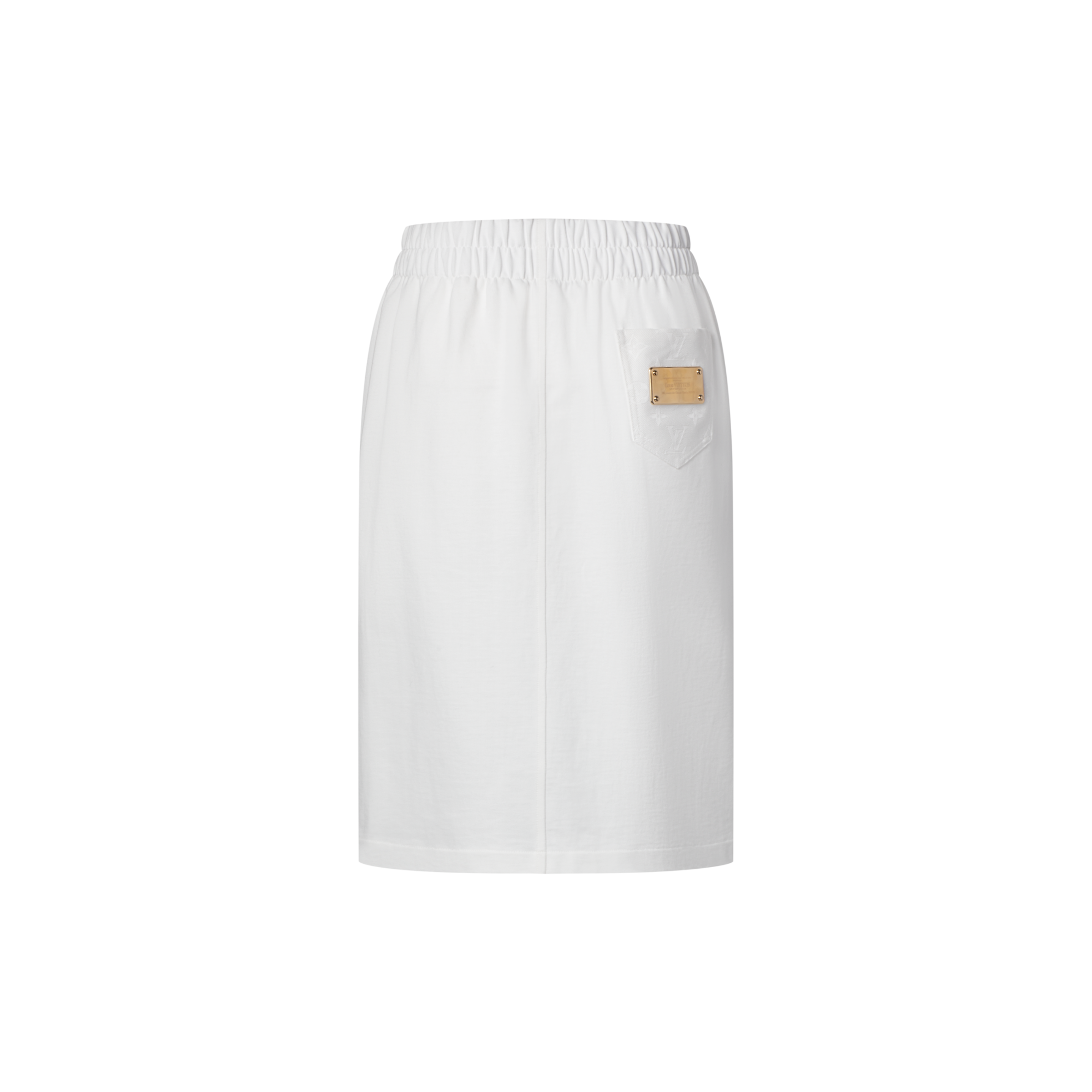 Jersey Boxer Skirt - Luxury Ready to Wear - 1AIIMV White | LOUIS ...
