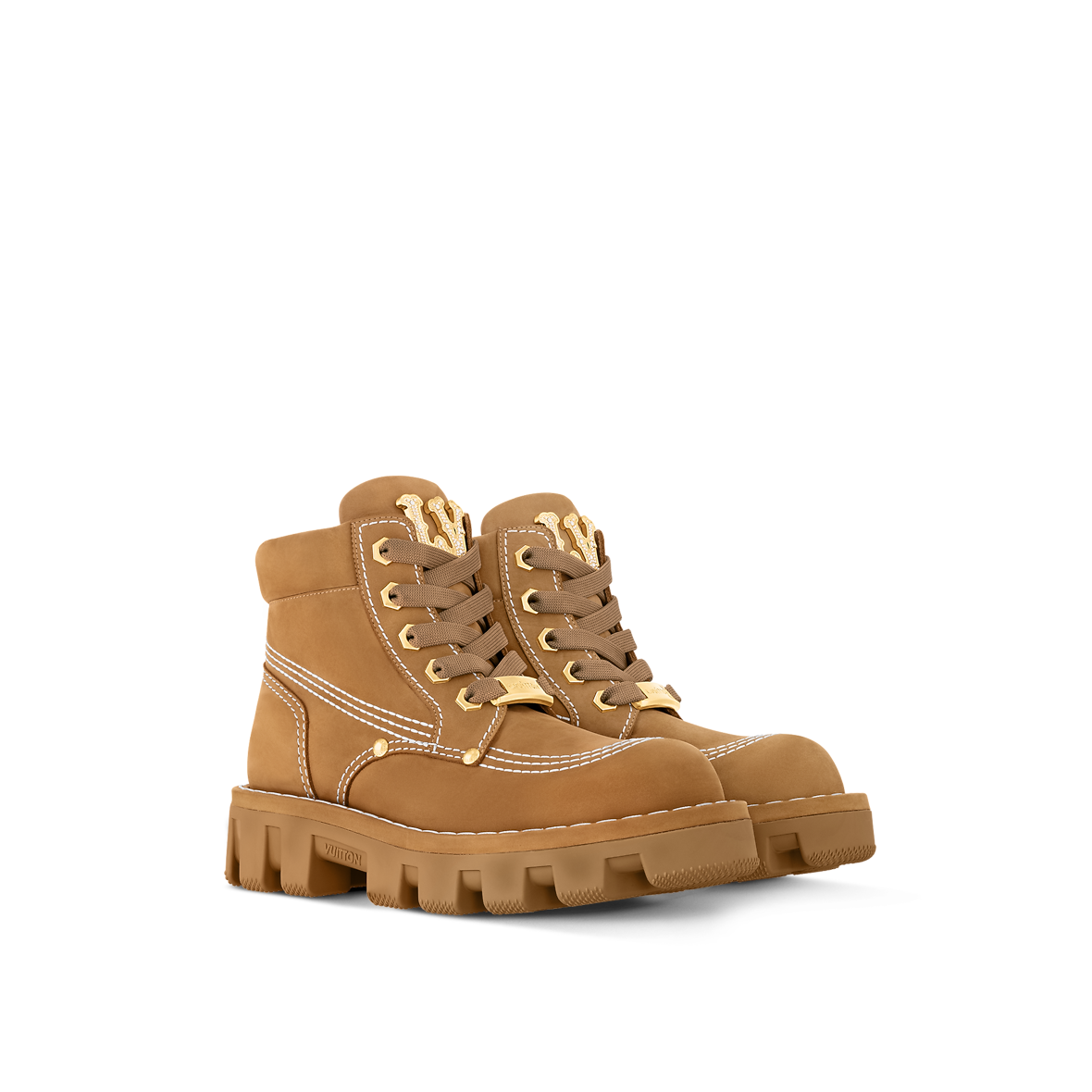 LV Checker Ankle Boot - Luxury Shoes - 1ACN8C Beige | LOUIS VUITTON ...