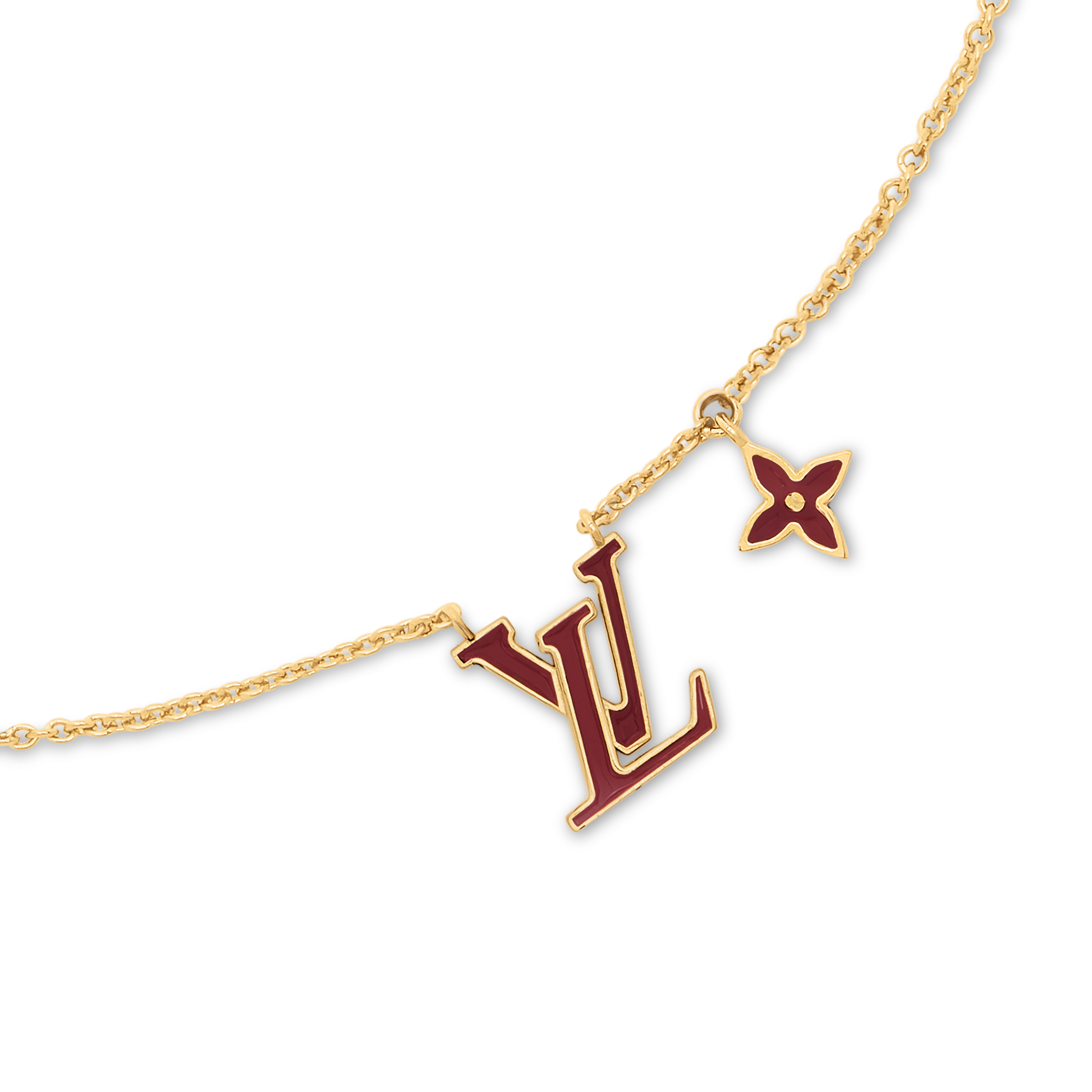 LV Iconic Enamel Necklace - Red Necklace - M01736 | Louis Vuitton