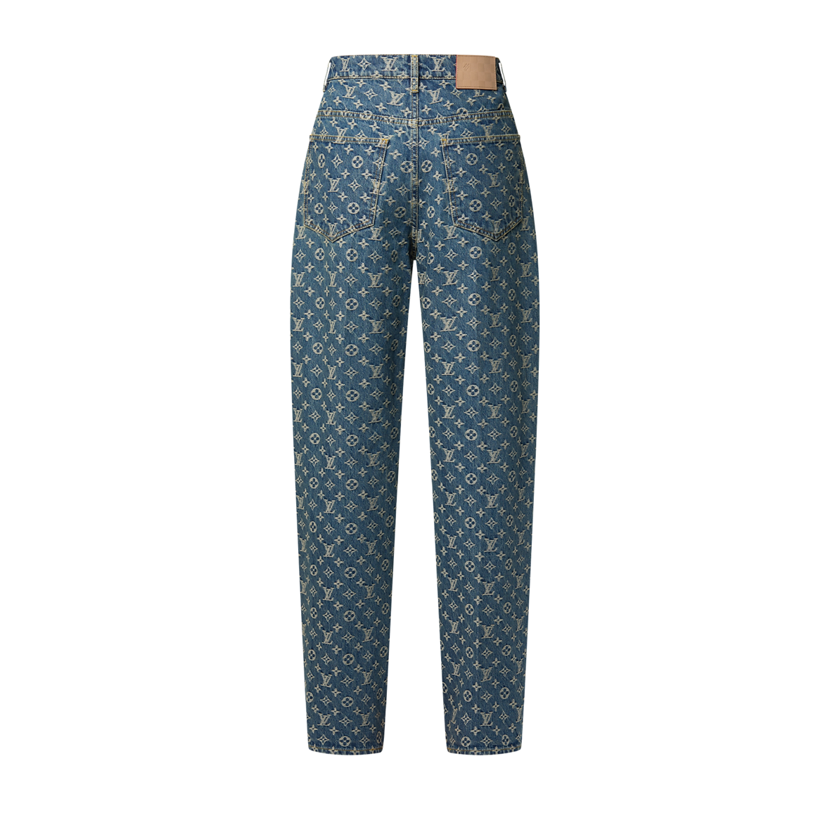 Monogram Denim Tailored Pants - Luxury Ready to Wear - 1AGIUZ Blue ...