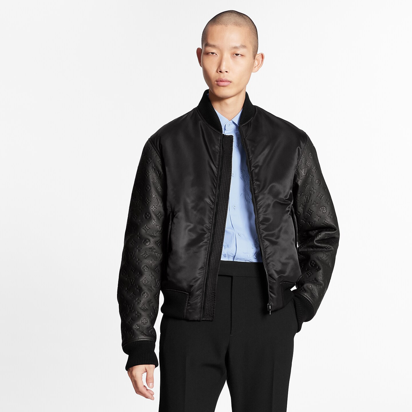 Monogram Leather Mix Jacket - Ready to Wear | LOUIS VUITTON