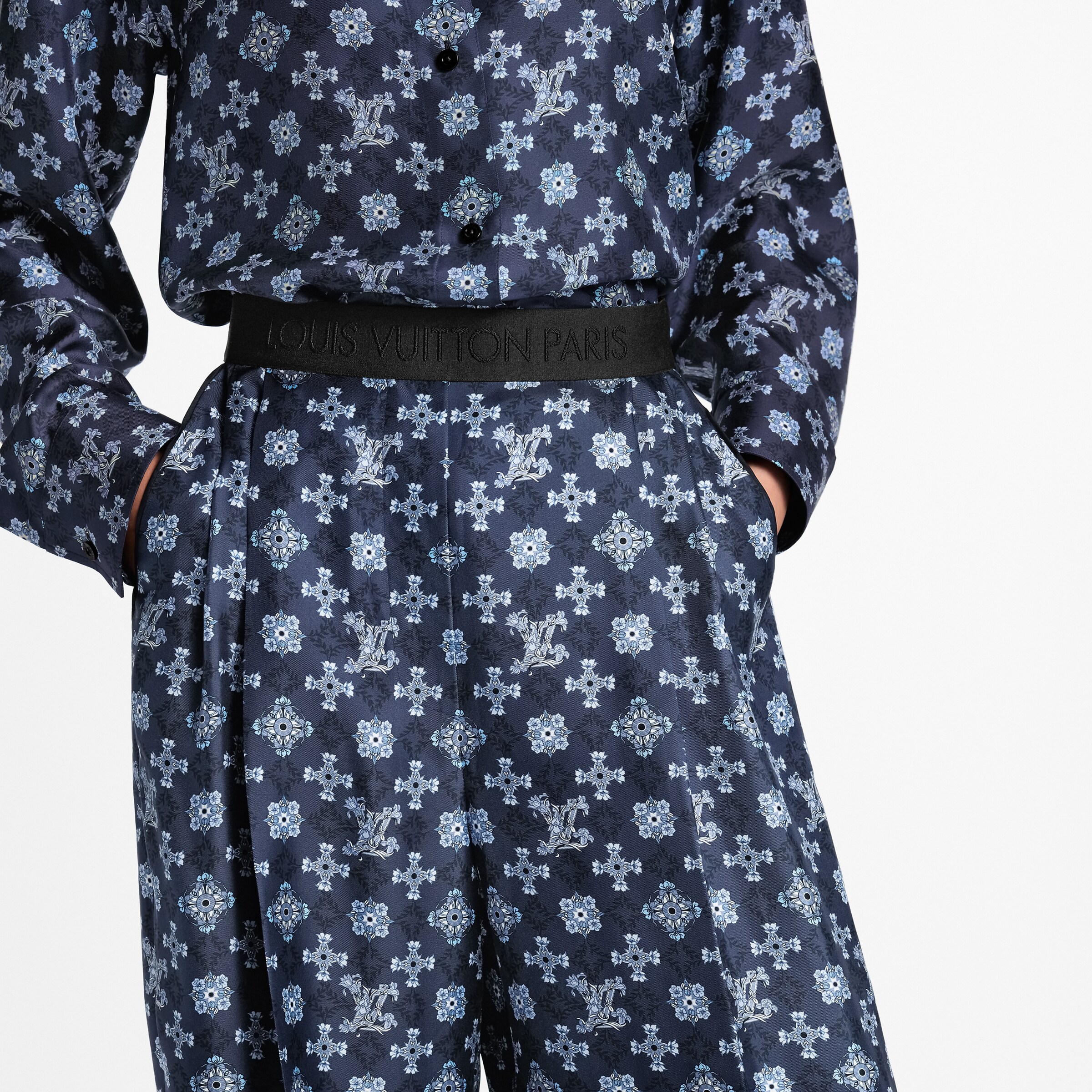 Nouveau Monogram Tailored Wide-Leg Pants - Luxury Ready to Wear ...