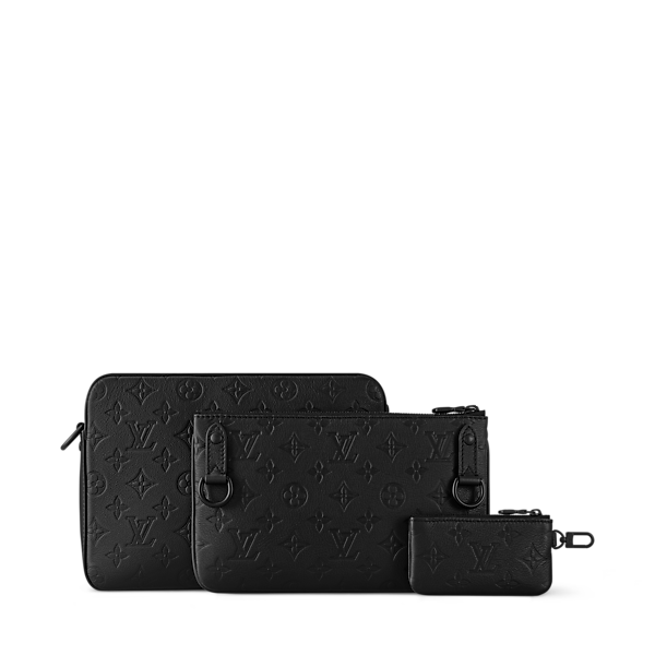 Trio 郵差包 Monogram Shadow 皮革 - 名牌嬰兒精選禮品 - M46602 黑色 | LOUIS VUITTON 香港