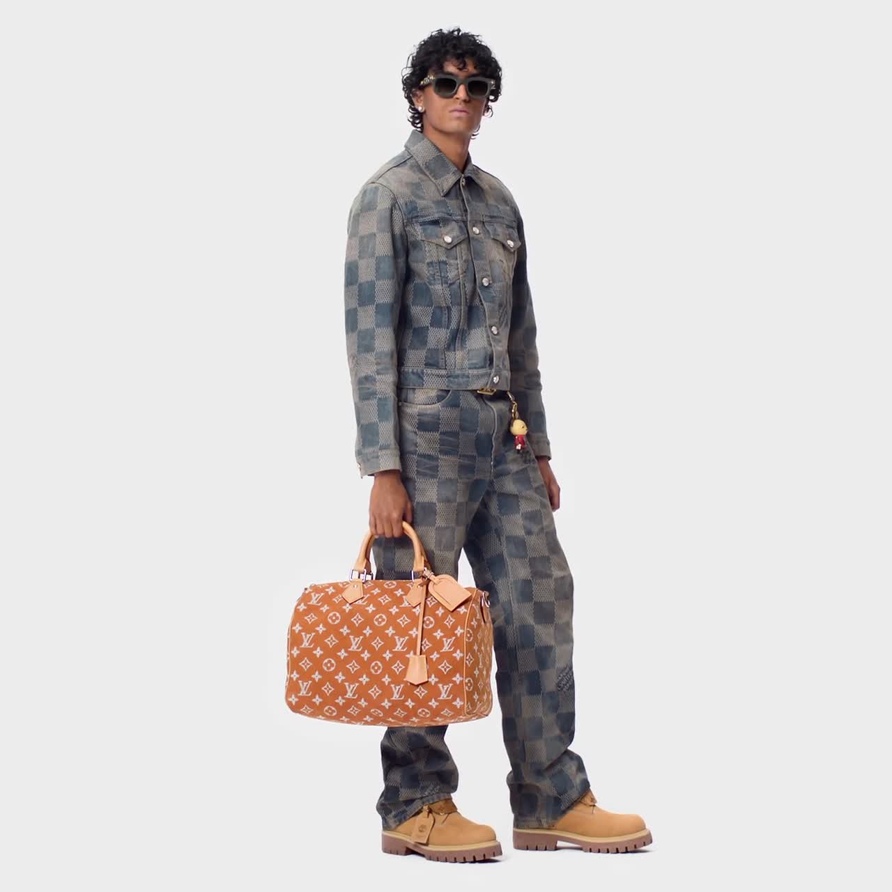 Damier Washed Denim Jacket - Luxury Ready to Wear - 1AFWW5 Blue | LOUIS ...