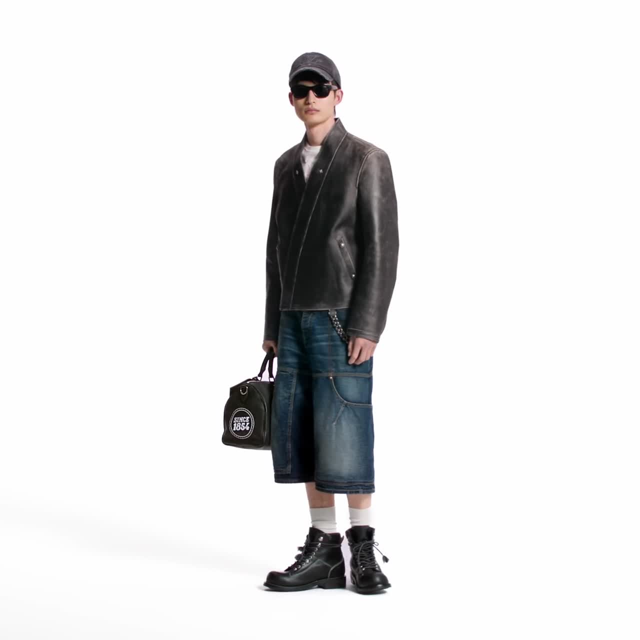 Leather Karate Jacket - Luxury High-End Ready-to-Wear - 1AIMYC Black ...